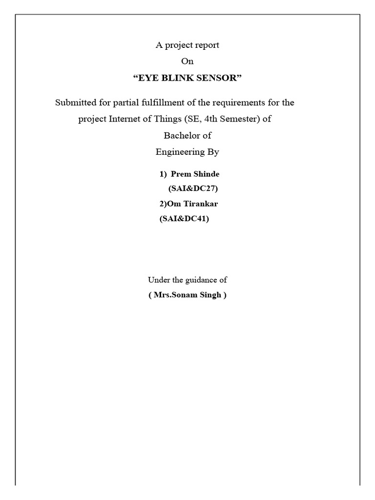 IOT Mini Project Report | PDF | Human–Computer Interaction | Machine Learning