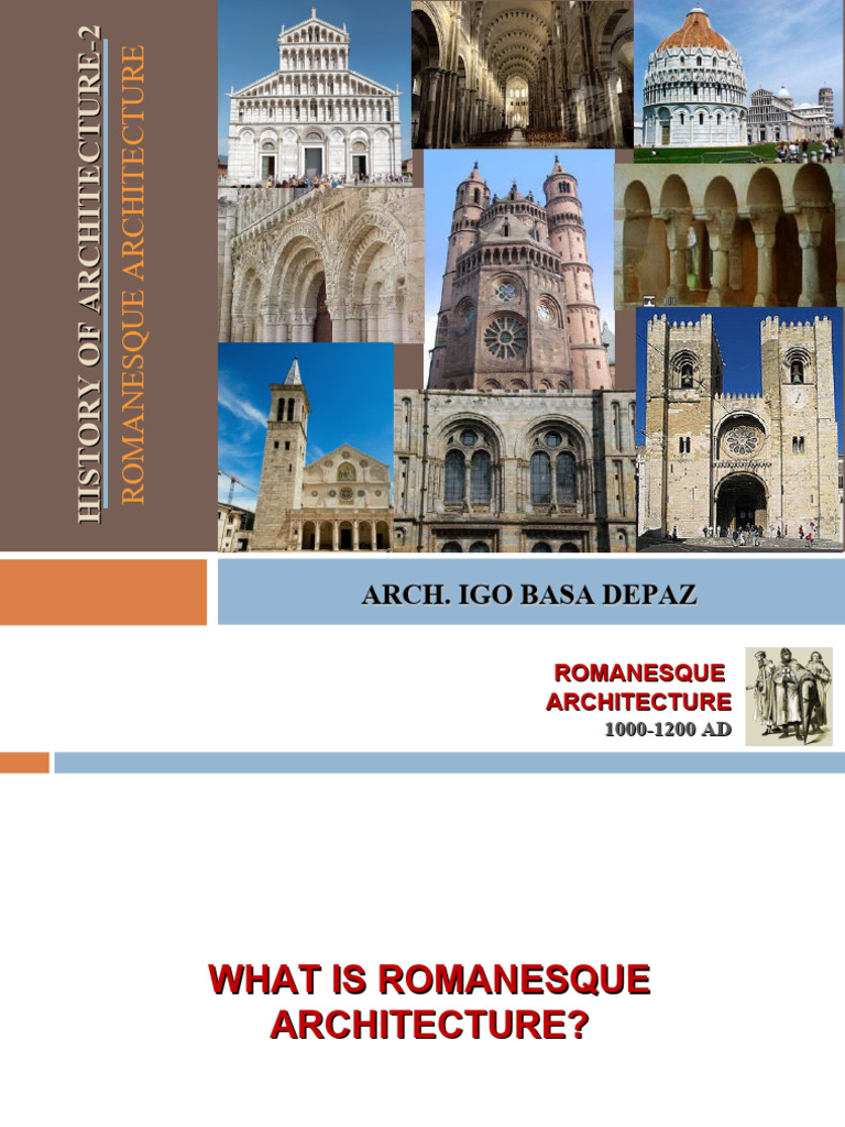 03 Romanesque-Introduction | PDF | Vault (Architecture) | Column