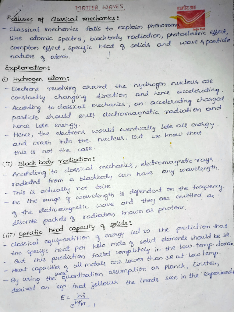 Matter Waves! | PDF | Theoretical Physics | Physical Sciences