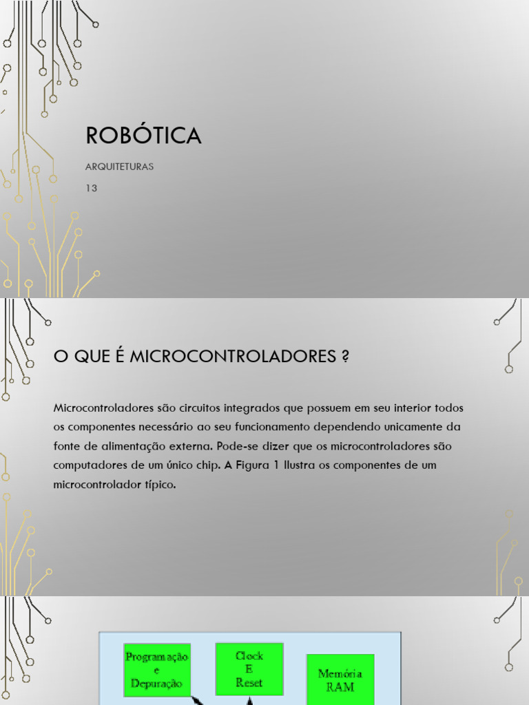 Aula 14 - Microcontroladores | PDF | Microcontrolador | Armazenamento ...