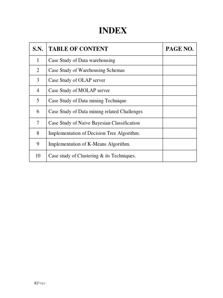 Data Warehousing Case Studies Overview | PDF | Cluster Analysis | Data Warehouse