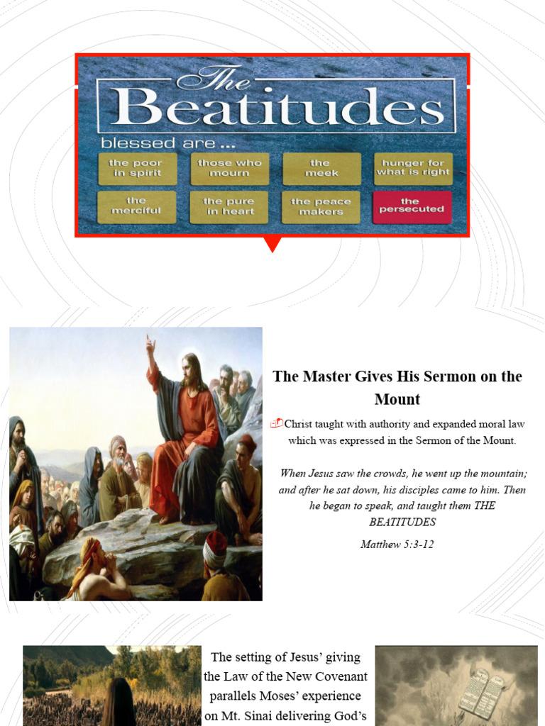 6 Beatitudes | PDF | Beatitudes | Jesus