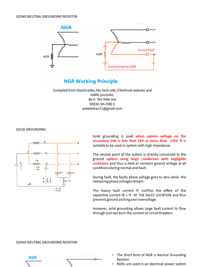 Sizing Neutral Grounding Resistor | PDF | Resistor | Transformer Sizing Neutral Grounding Resistor | PDF | Resistor | Transformer