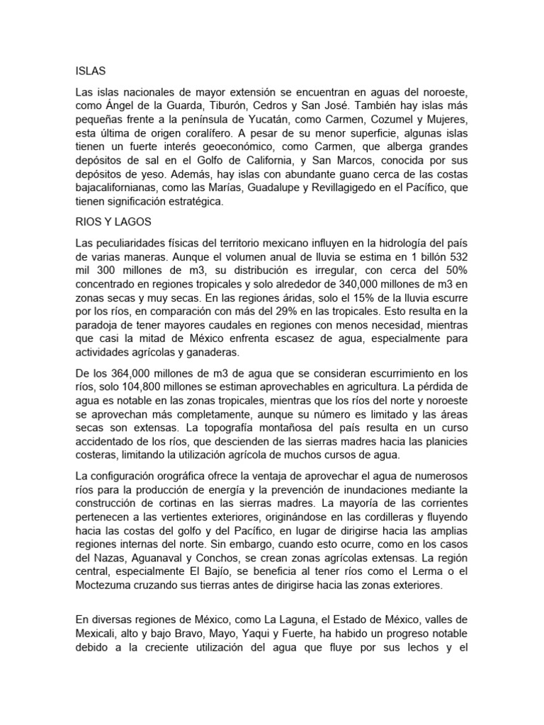 3er Reporte de Lectura | PDF | México | Agua