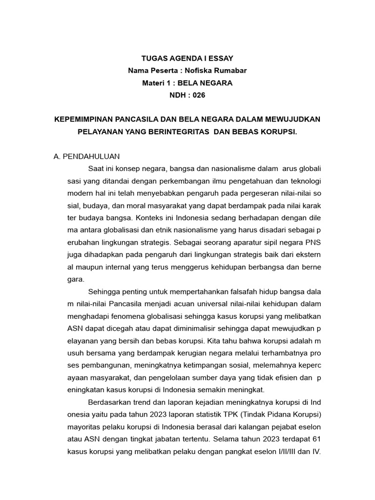 Tugas Pim Bela Negara | PDF