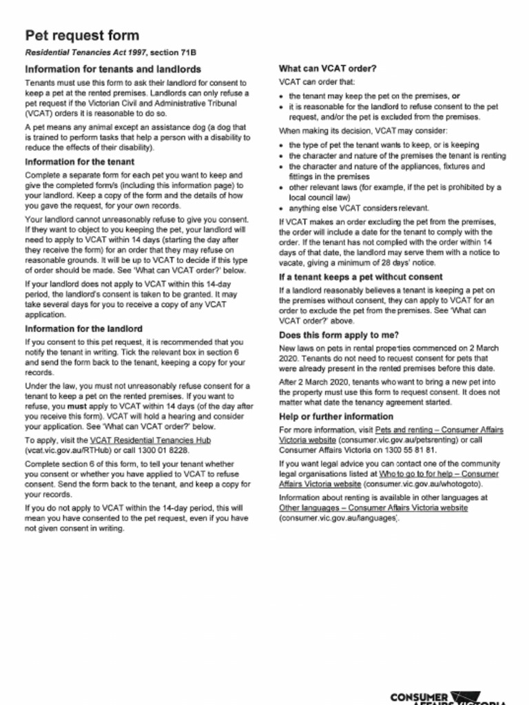 Pet Form | PDF