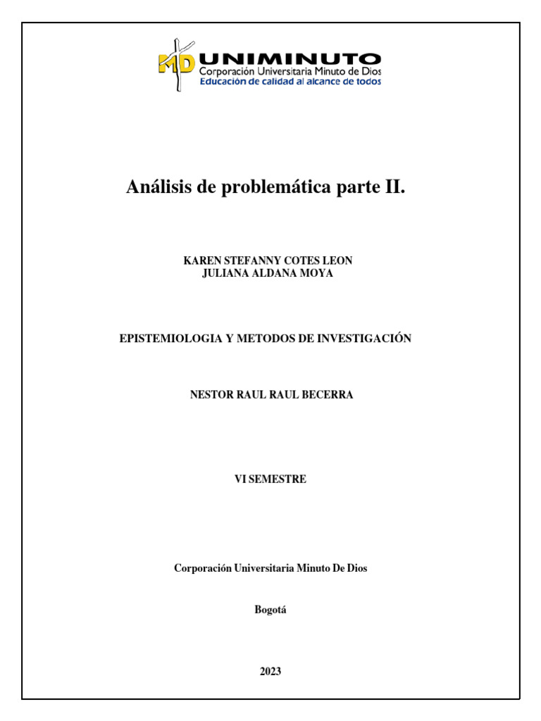 Análisis de Problemática Parte II | PDF | Colombia