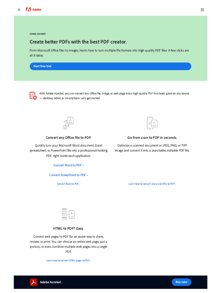 How To Create A Pdf In 4 Easy Steps Adobe Acrobat Pdf Computing
