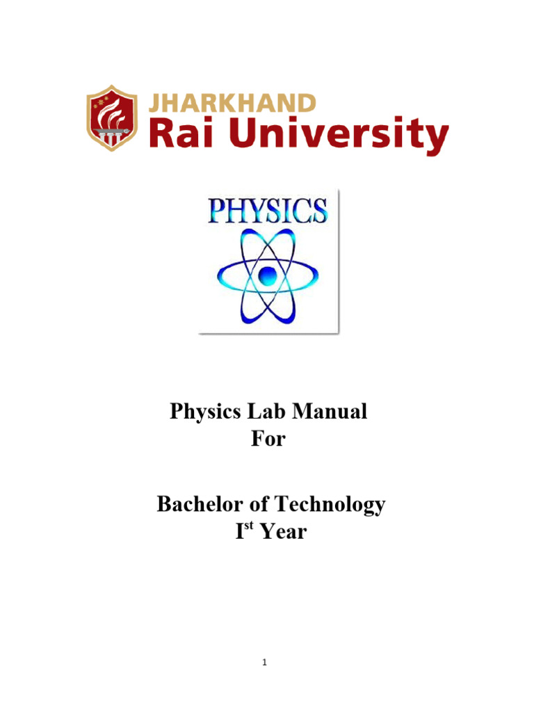 Physics Lab Experiments for B.Tech 1st Year | PDF | Pendulum | Voltage