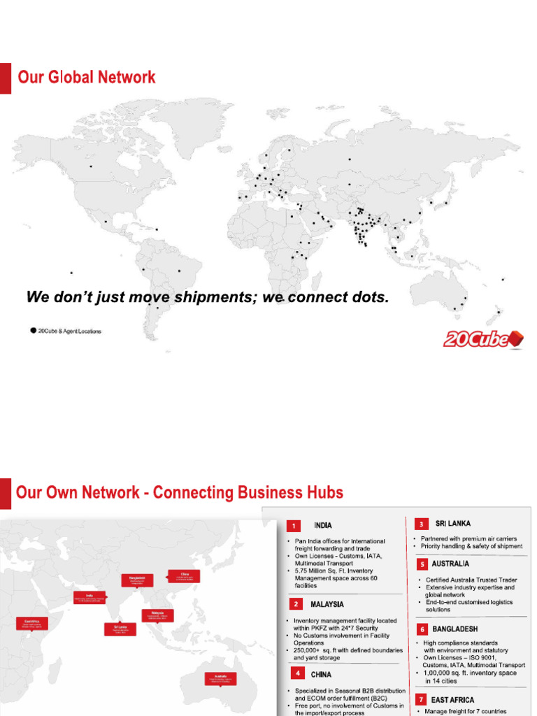 20CUBE LOGISTICS Connecting Business | PDF