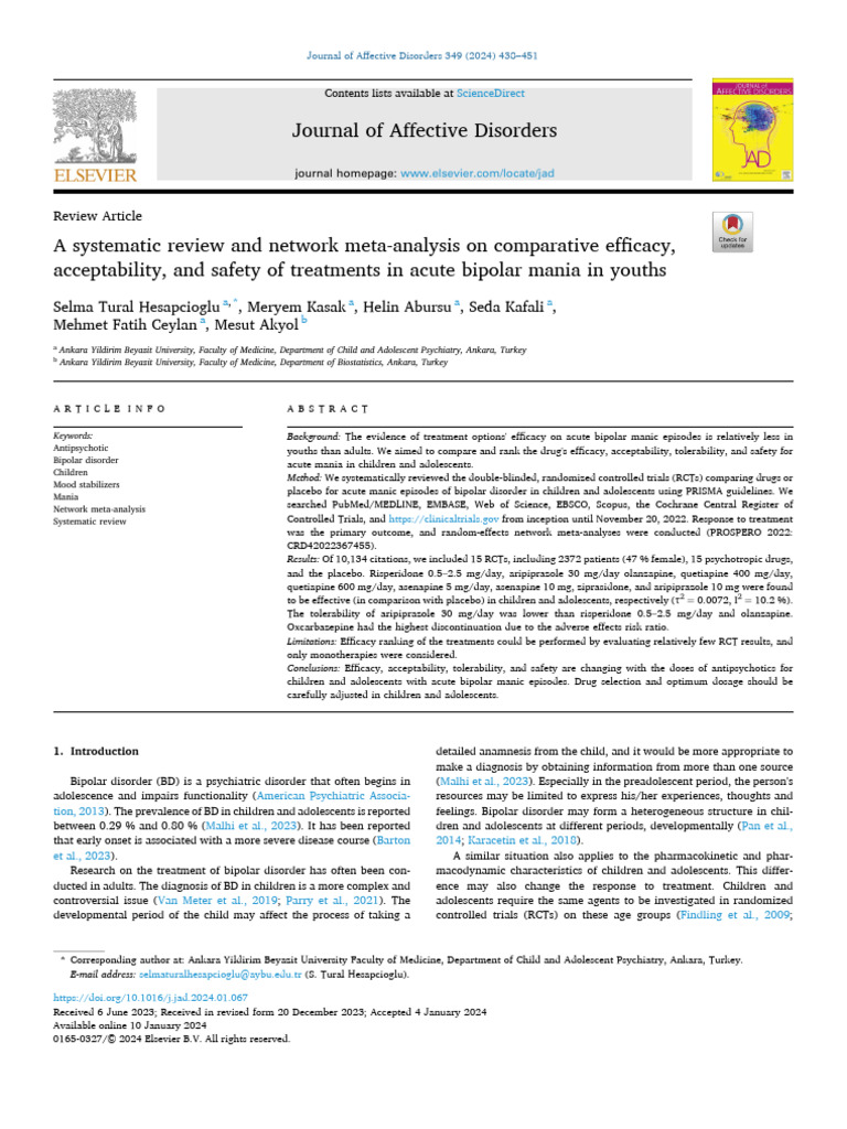 A Systematic Review and Network Meta-Analysis On Comparative Efficacy, Acceptability, and Safety ...