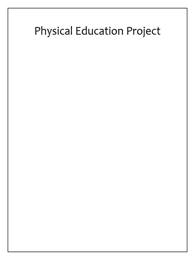 Physical Education Project | PDF | Asana