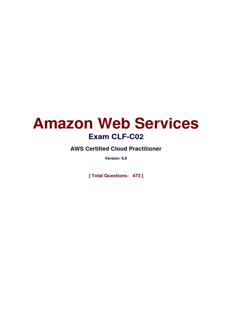 CLF C02 | PDF | Amazon Web Services | Cloud Computing