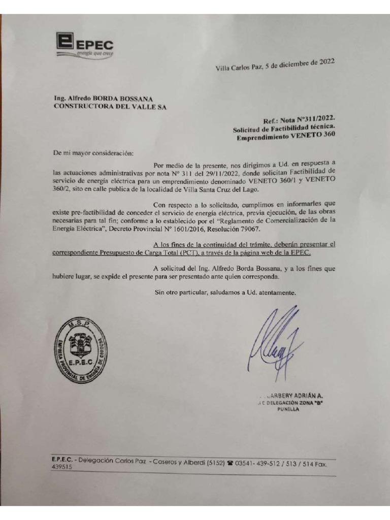 Factibilidad EPEC | PDF