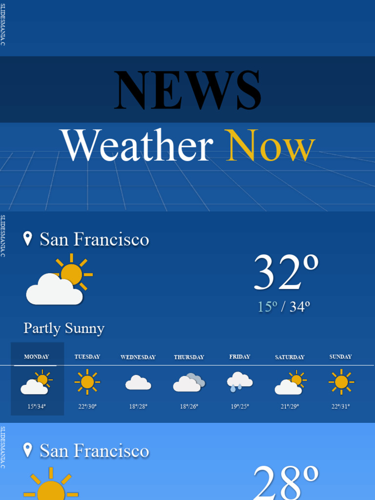San Francisco Weekly Weather Forecast | PDF | Weather | Nature