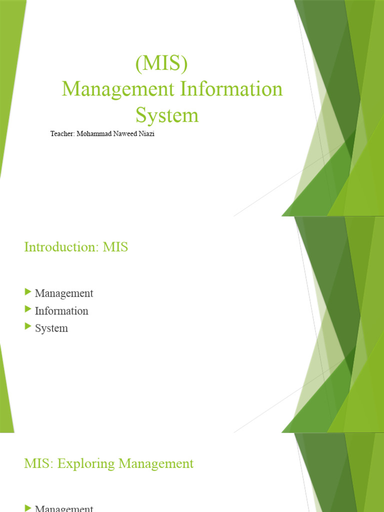 Management Information System | PDF | Information | Decision Support System