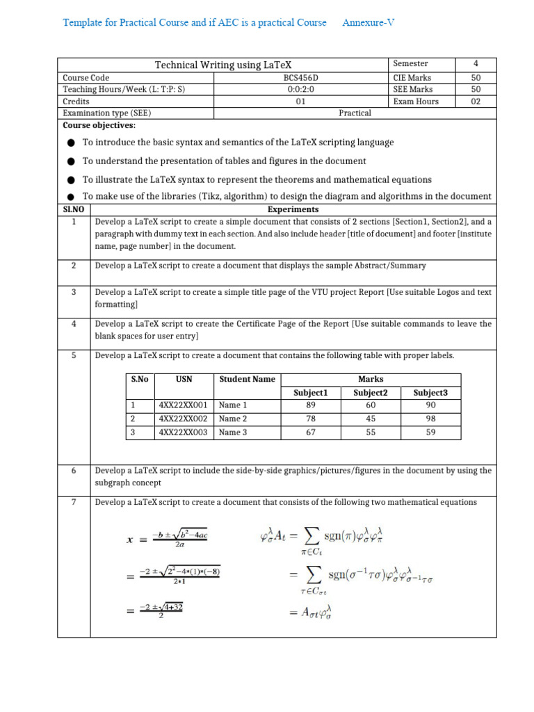 BCS456D Technical Writing Using LaTeX | PDF | Computers