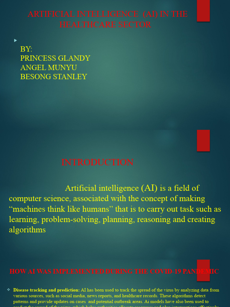Artificial Intelligence (Ai) On The Health Care Sector by Group 7 | PDF | Artificial ...