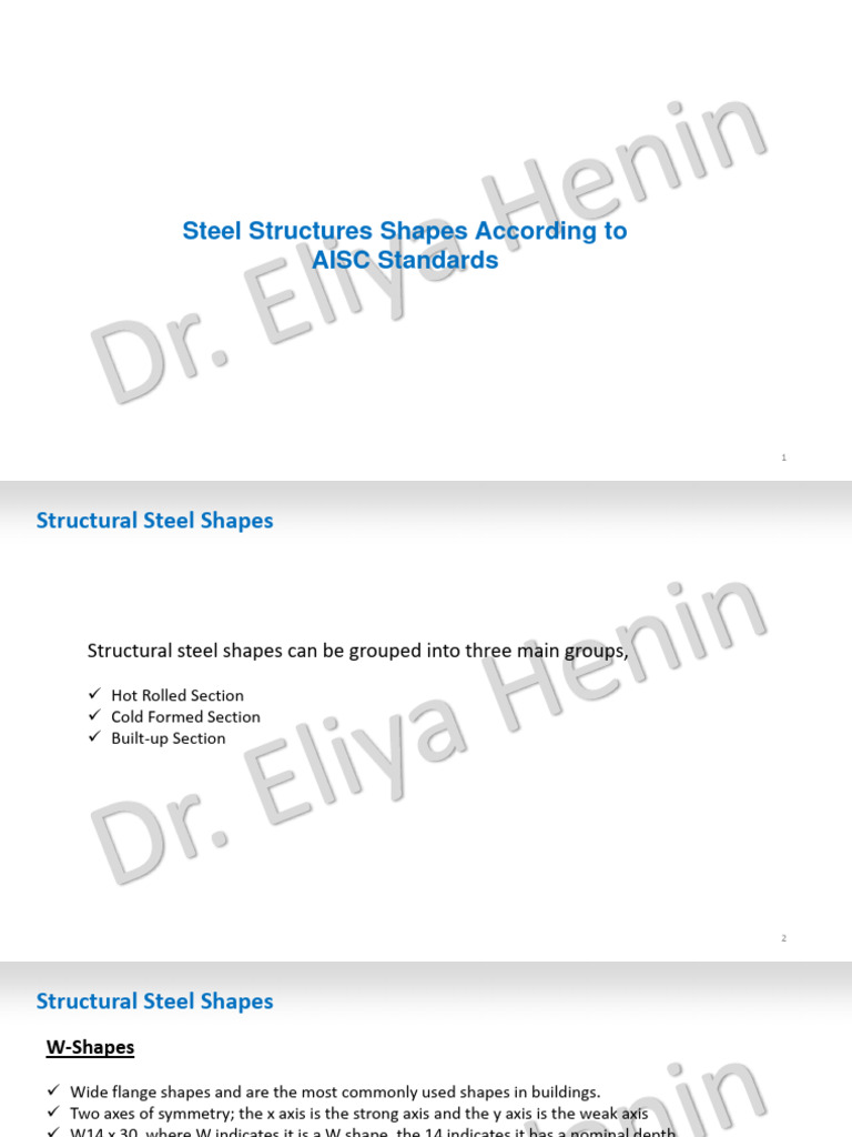 Steel Structures Shapes | PDF | Structural Steel | Pipe (Fluid Conveyance)