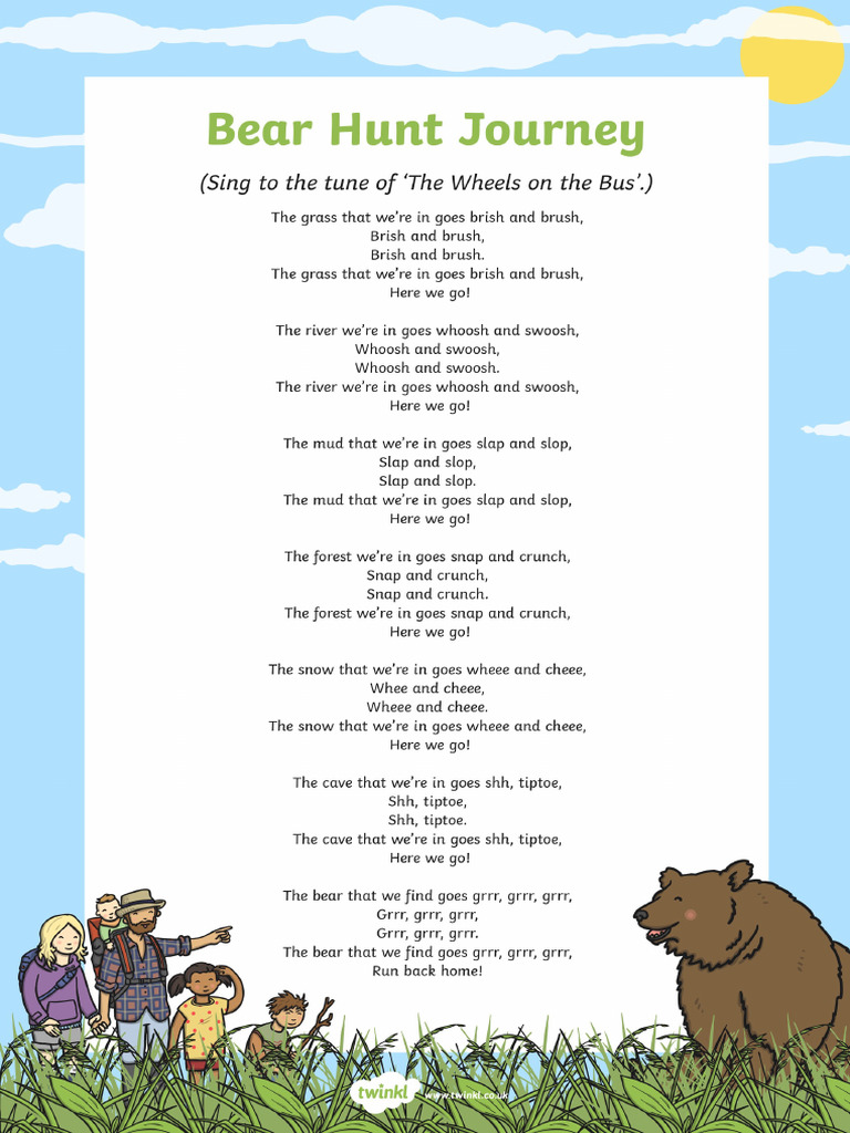 T T 252659 Bear Hunt Journey Song | PDF