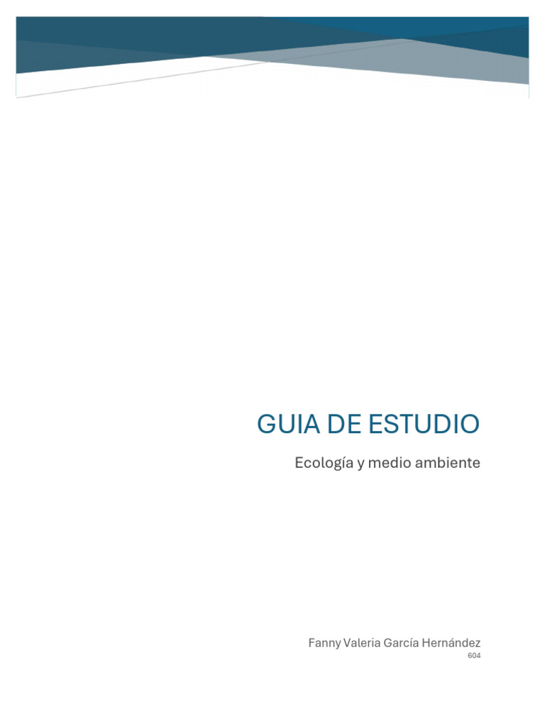 Guia Completa de Ecologia para Bachillerato | PDF | Contaminación | Suelo