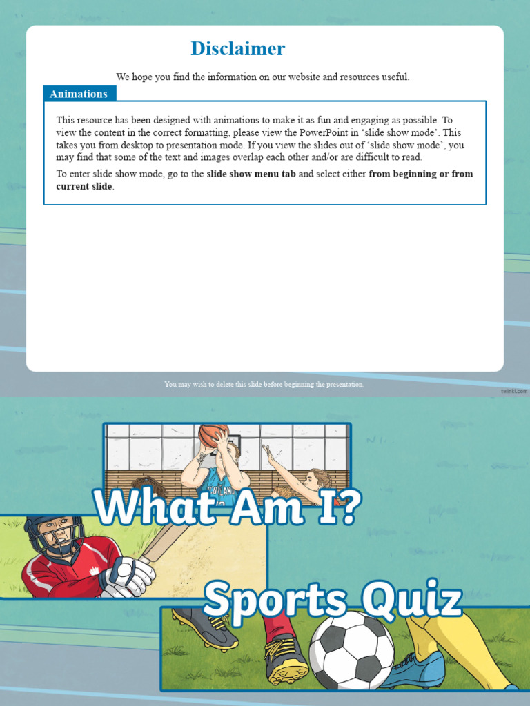 Sports Guessing Game Clues | PDF | Games Of Physical Skill | Ball Games