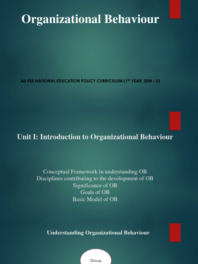 Organizational Behaviour | Download Free PDF | Emotions | Power (Social And Political)