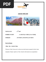 Japan Itinerary Sample | PDF