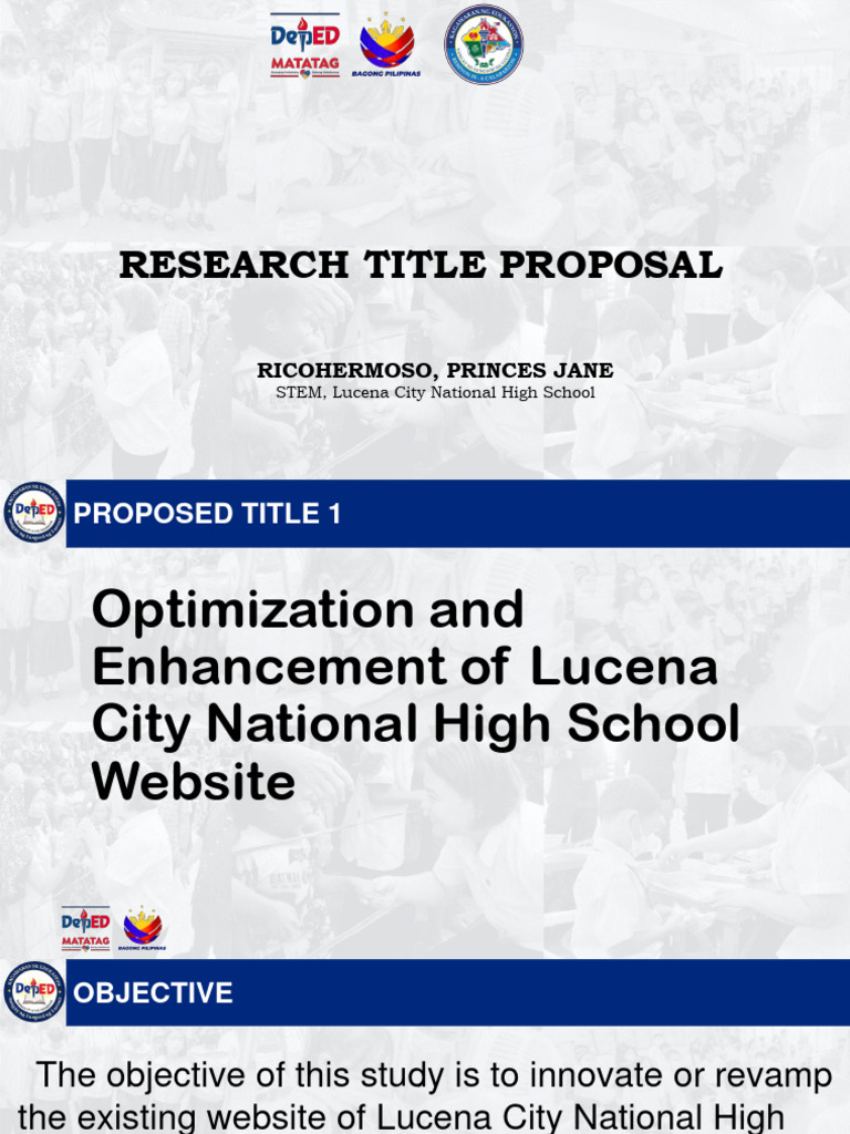 Ricohermoso-RESEARCH TITLE PROPOSAL | PDF | Usability | Computer Science