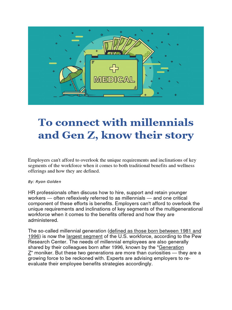 To Connect With Millennials and Gen Z | PDF | Employment | Millennials