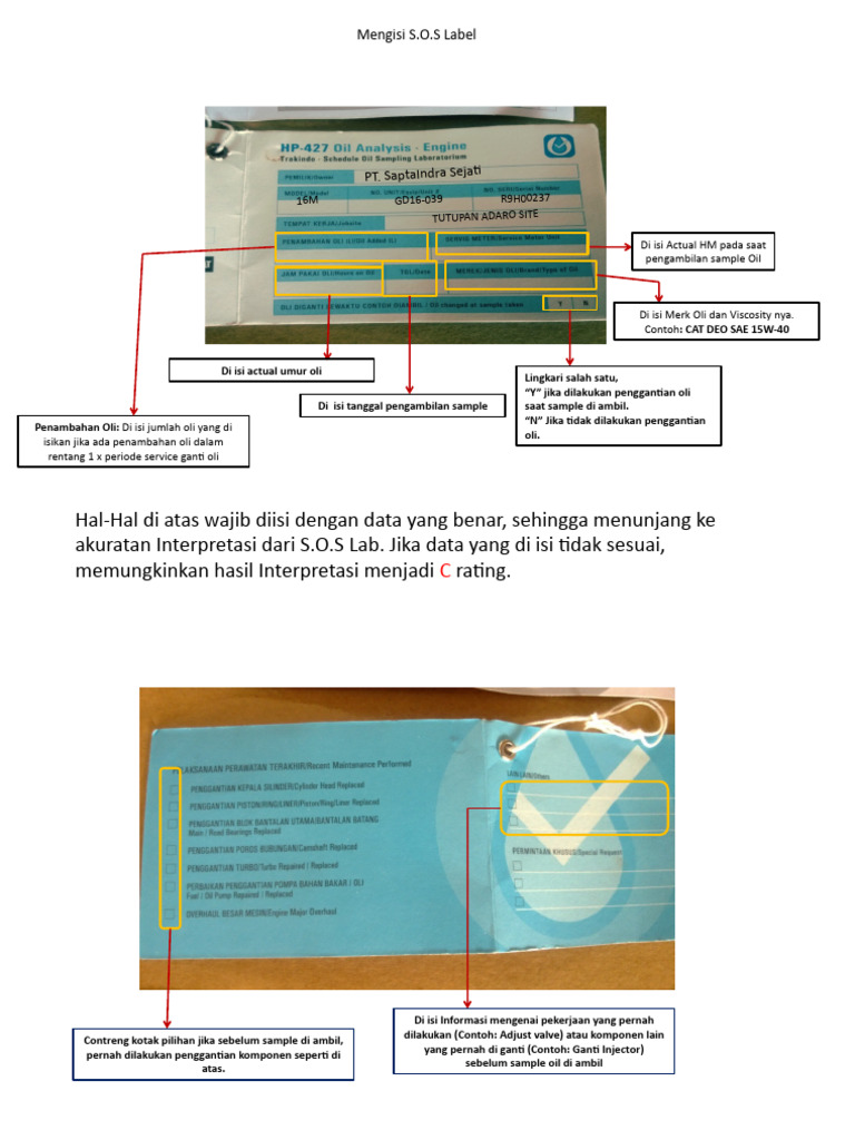 SOS Label Guide. | PDF
