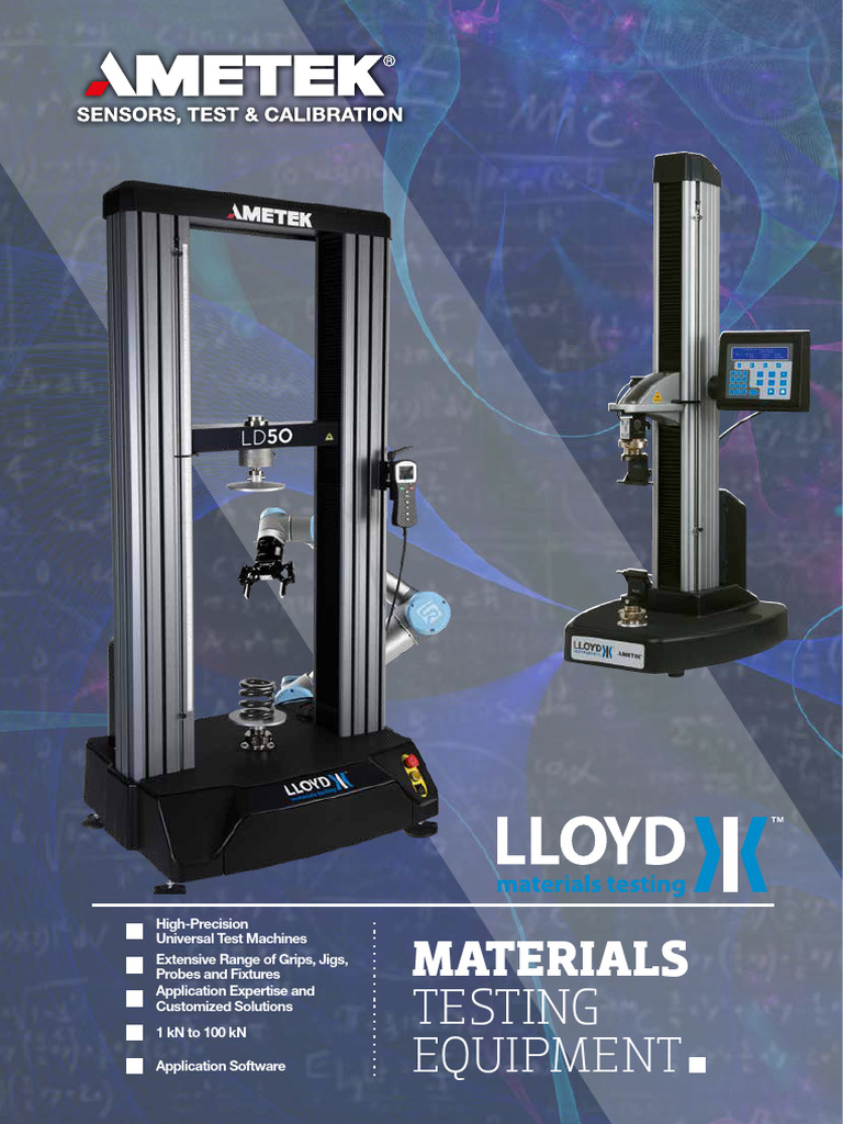 Lloyd Instruments Materials Testing Catalogue 2020 | Download Free PDF ...