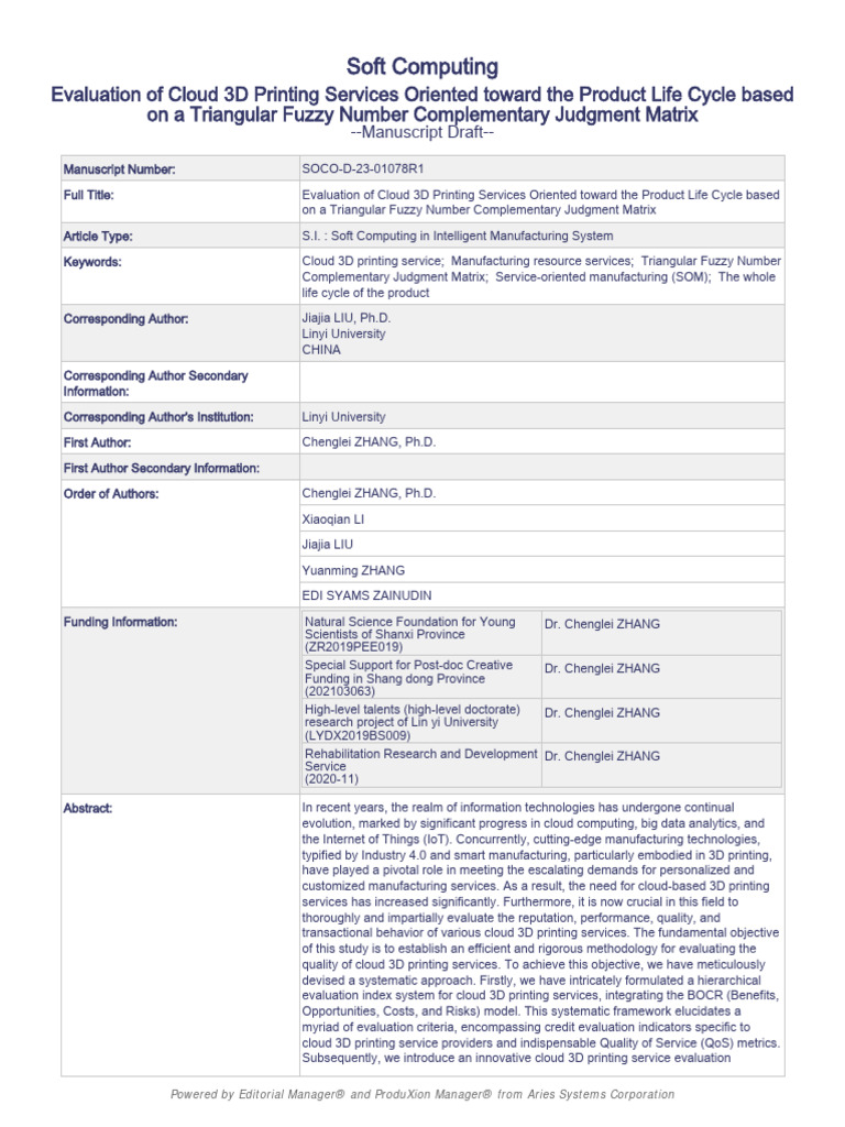 Soco D 23 01078 - R1 | PDF | Mathematical Optimization | Apache Hadoop