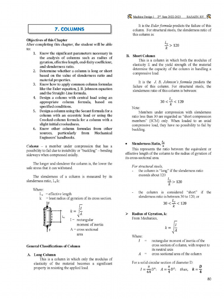MD1 07 Columns | PDF