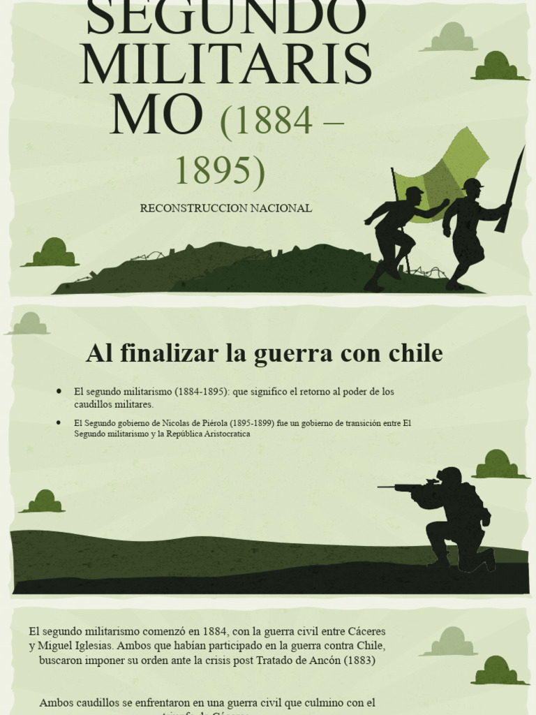Segundo Militarismo en el Perú (1884-1895) | PDF | Perú | América del Sur