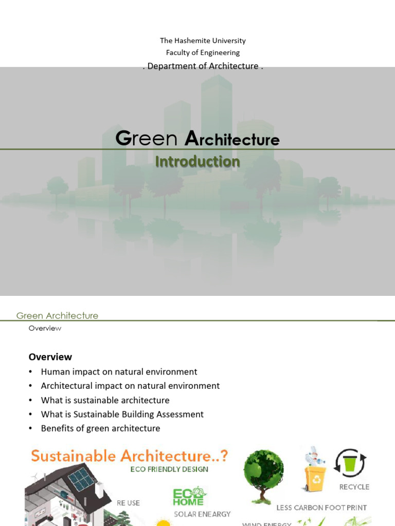 GA - Lecture 01 | Download Free PDF | Green Building | Sustainability