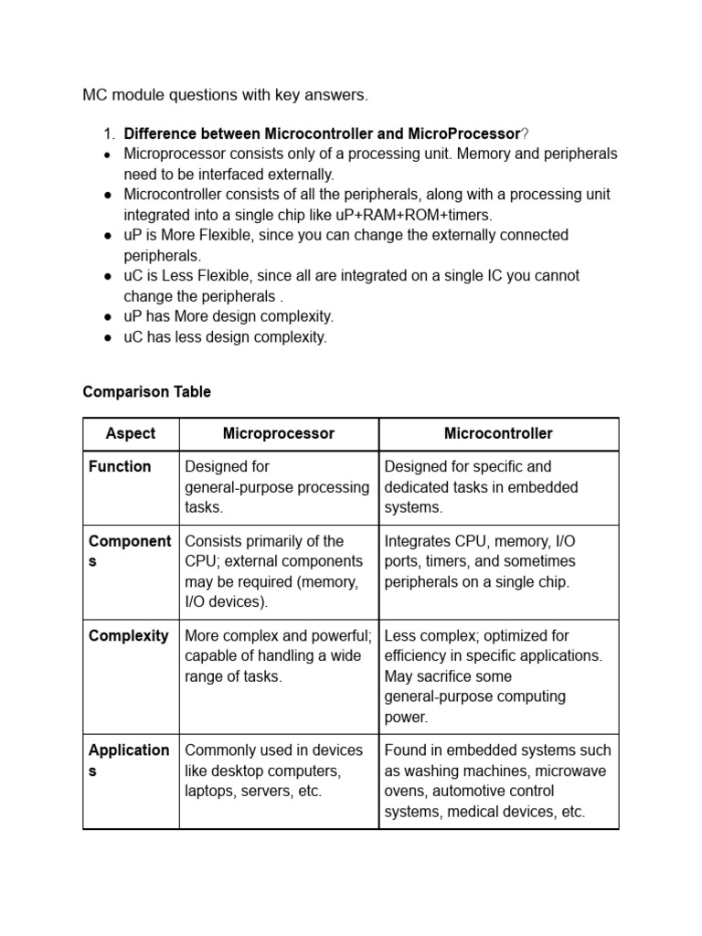 MC Module Questions With Key Answers | PDF | Passivity (Engineering ...