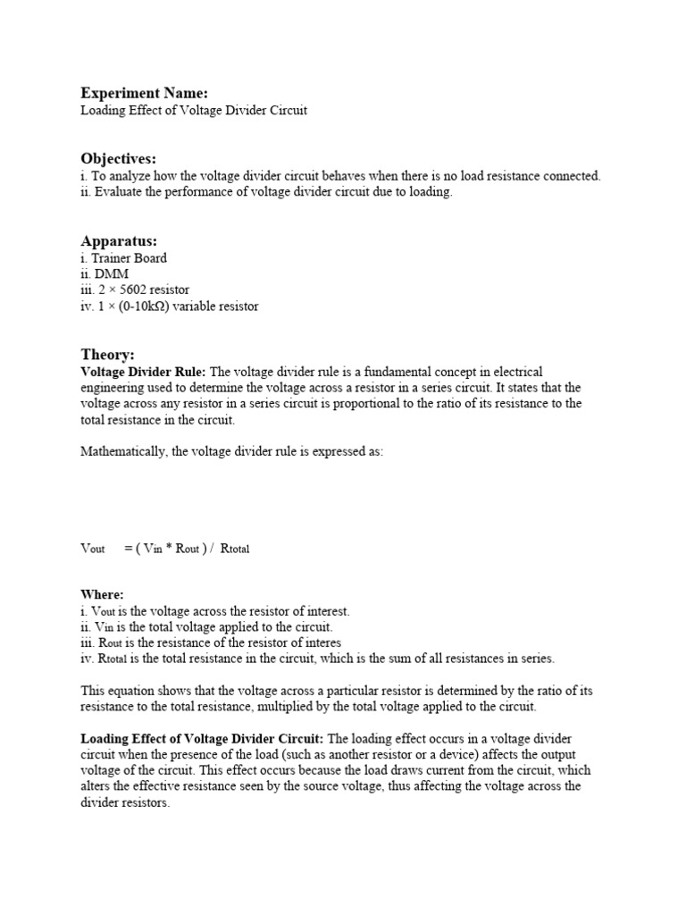 EEE Lab 4 | Download Free PDF | Resistor | Electrical Resistance And Conductance