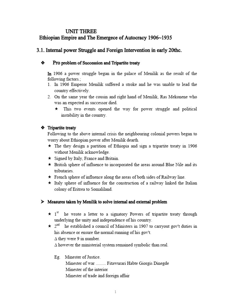 History Note Unit 3 G10 | PDF