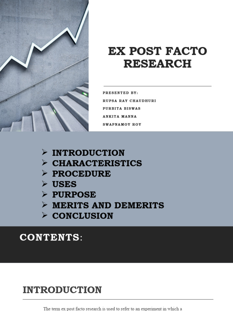 Ex Post Facto Research | Download Free PDF | Experiment | Hypothesis