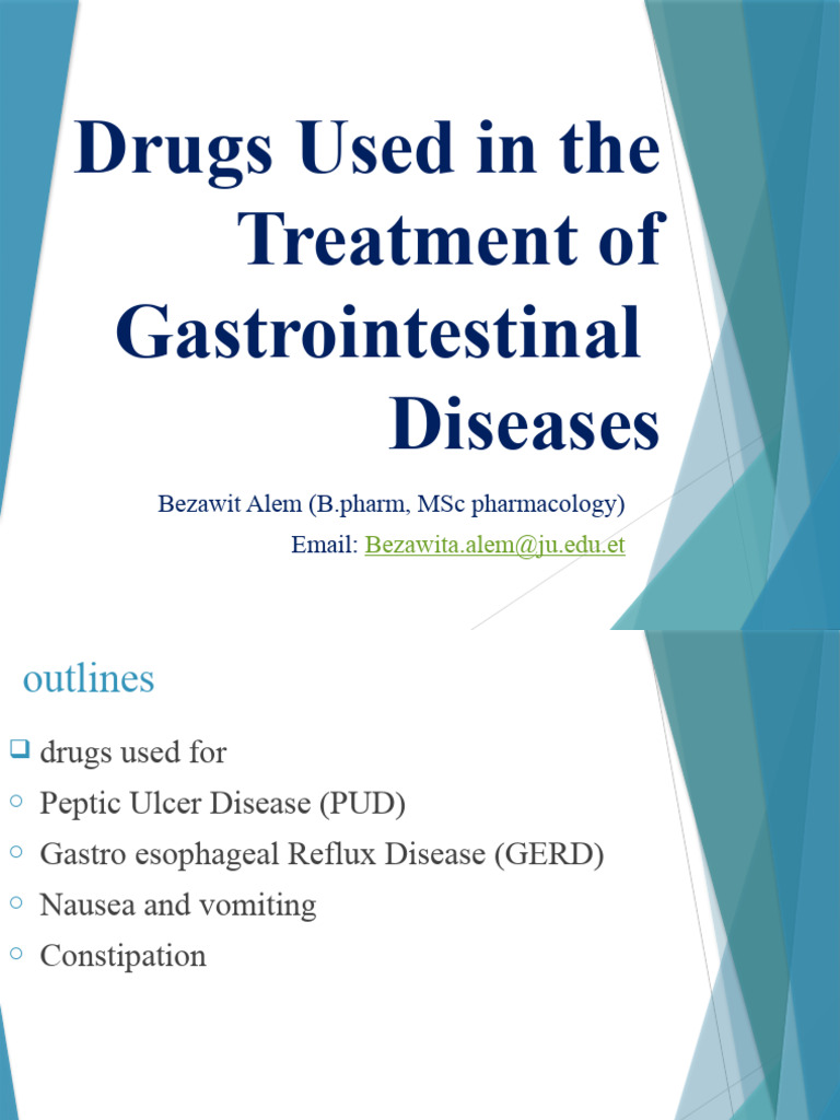 Pharmacology of GIT For Nursing | PDF | Gastroesophageal Reflux Disease ...