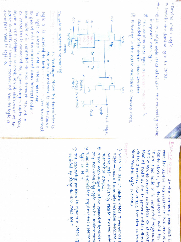 Domino CMOS Logic Design Explained | PDF | Cmos | Semiconductors