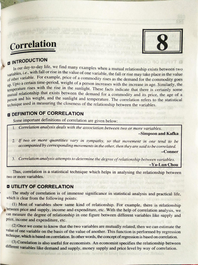 Correlation & Regression | PDF
