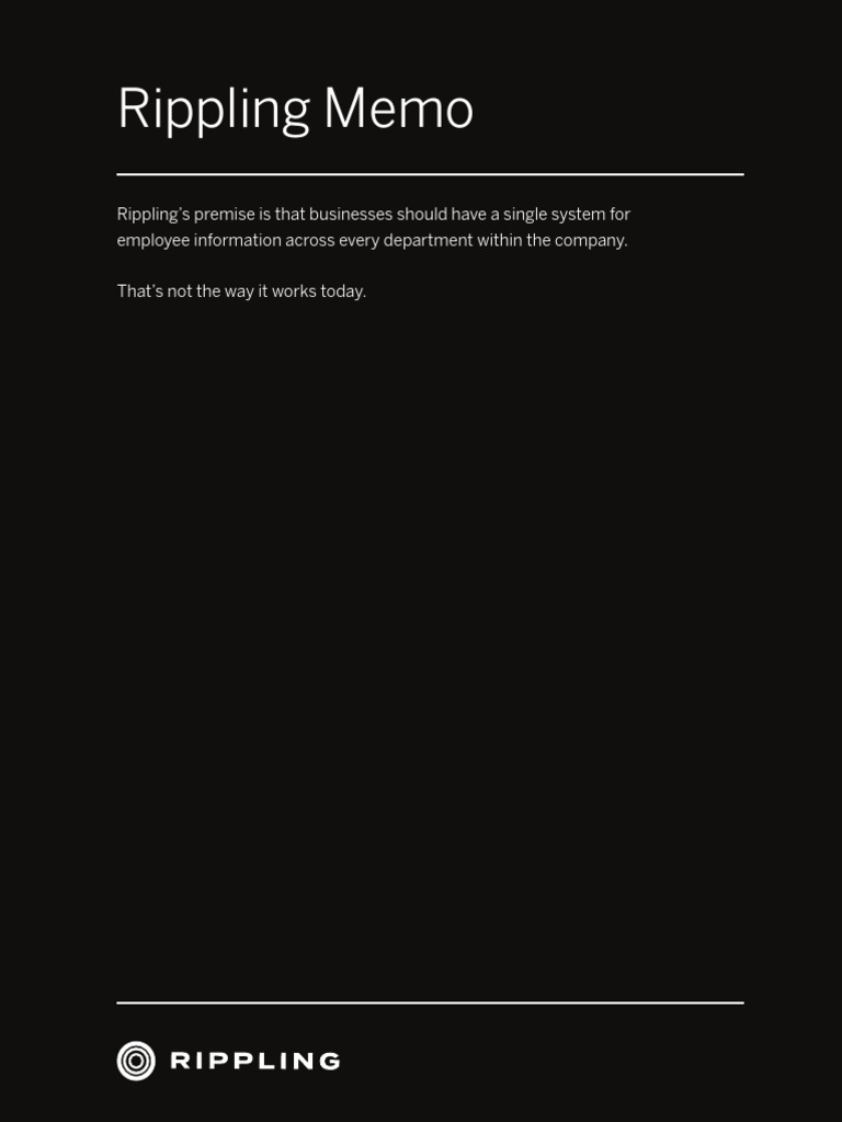 Rippling Memo Metrics Redacted | PDF | Gross Margin | Payroll