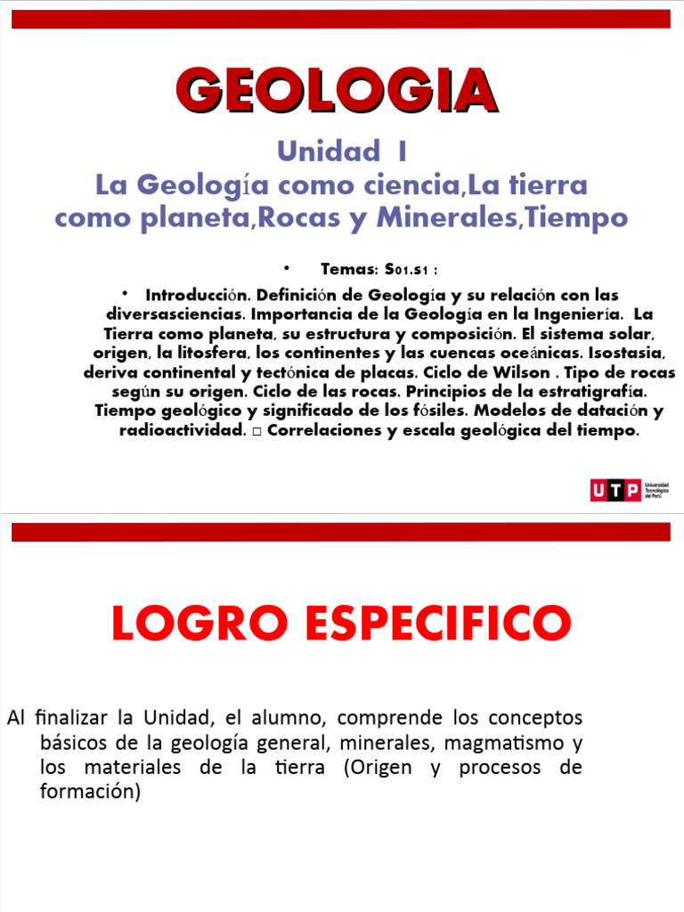 S01.s1 La Geología Como Ciencia, La Tierra Como Planeta | PDF | Placas ...