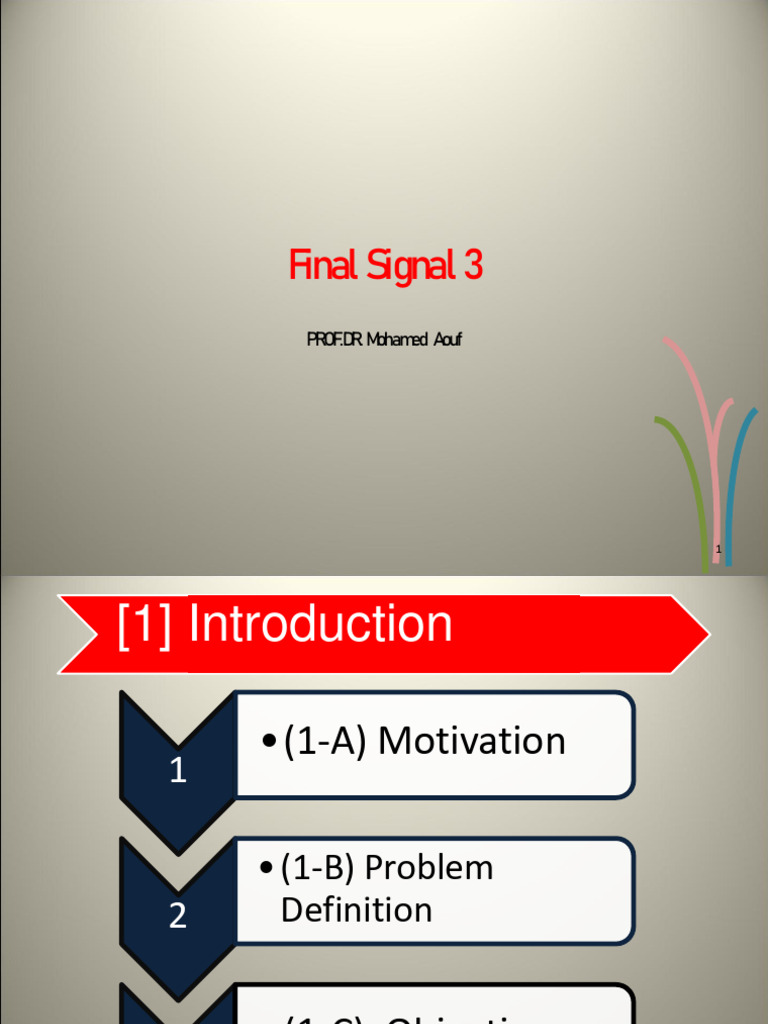 Final Signal | PDF | Wavelet | Filter (Signal Processing)