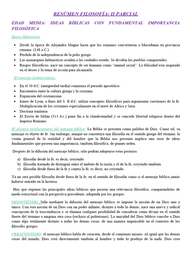 RESÚMEN FILOSOFÍA Parcial II TERMINADO | PDF | Conocimiento | Verdad