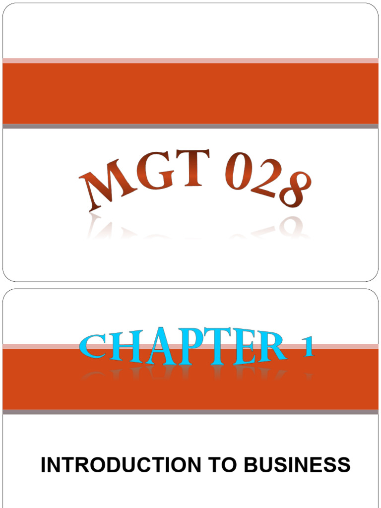 Mgt028 Chapter 1 - Oct2023 | PDF | Cost Of Living | Economic Growth