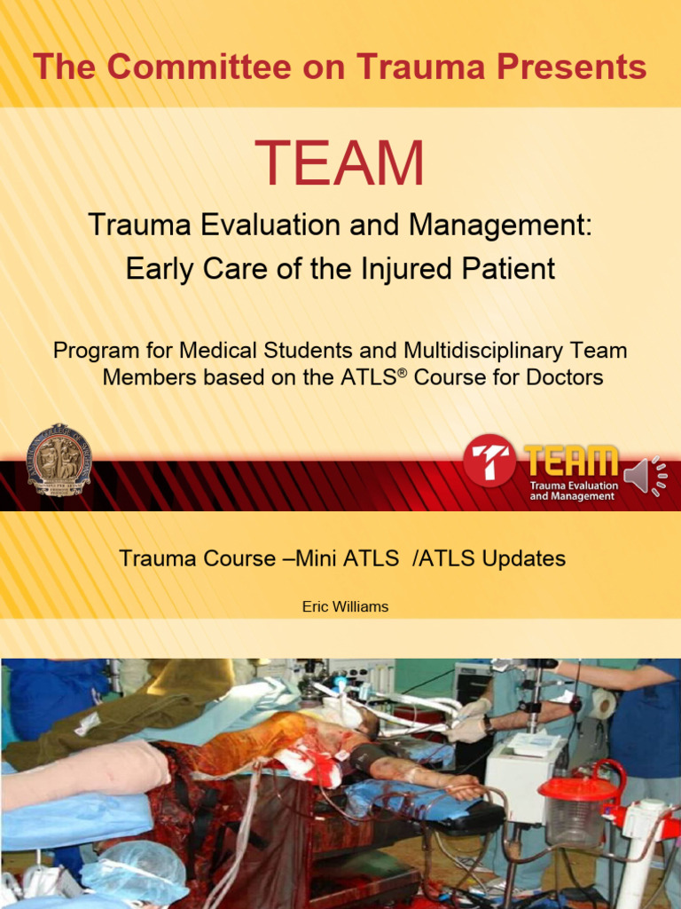 TEAM Slides - 3rd Edition 2021 | PDF | Major Trauma | Cardiopulmonary ...