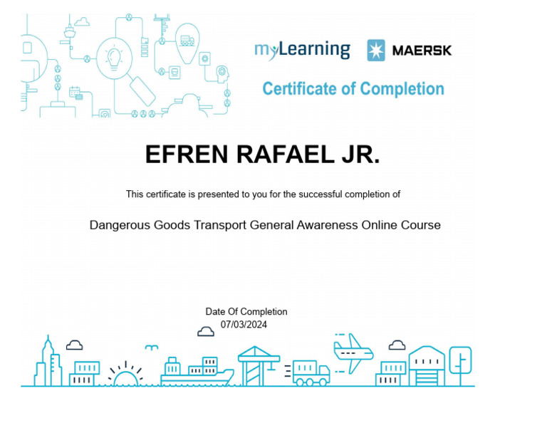 My DG Certificate | PDF